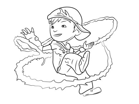 Boboiboy Galaxy Colouring Page