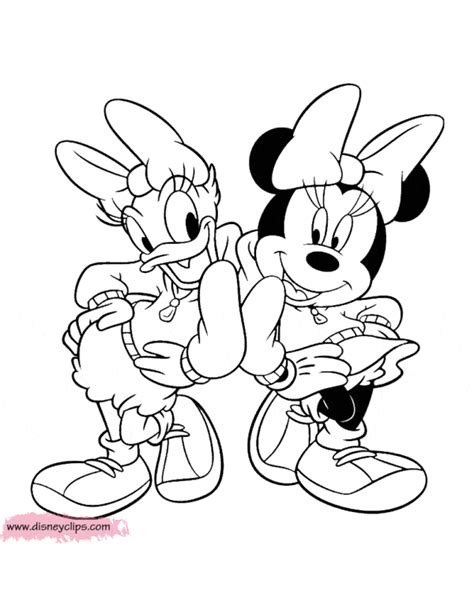 Margarida E Minnie Para Colorir O Molde J Est No Tamnho Certo Para