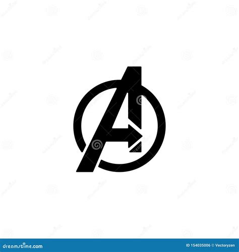 Clipart Isolado Logotipo Do Símbolo Do ícone Do Vetor Dos Vingadores
