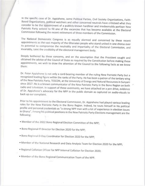 KOJO DYNAMIC 𓃵 on Twitter NDC petitions Council of State over the