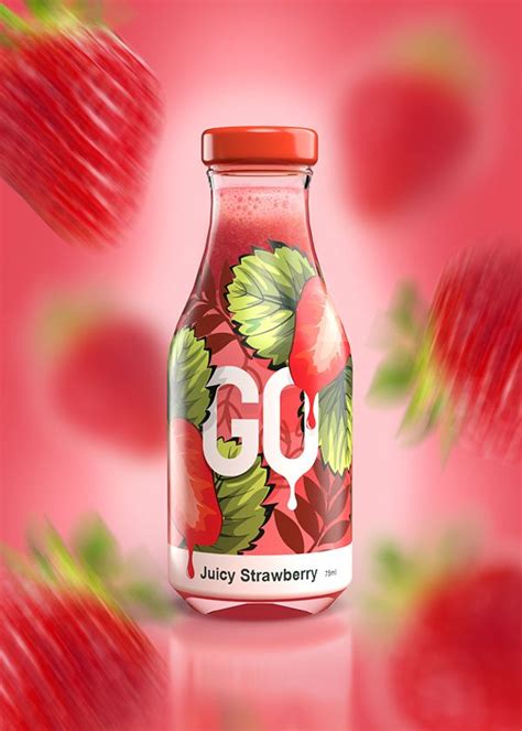 Fruit Juice Bottle Packaging Design On Behance Bottle Design