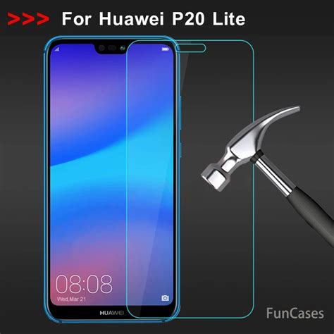 Tempered Glass For Huawei P20 Lite Screen Protector 9H 2 5D Toughened