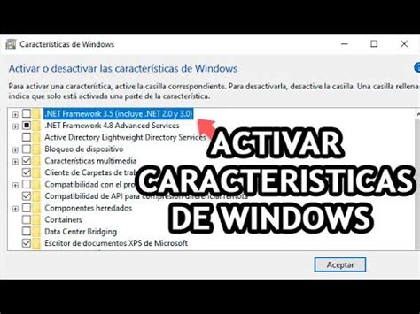 Como Activar O Desactivar Caracteristicas De Windows Y Windows