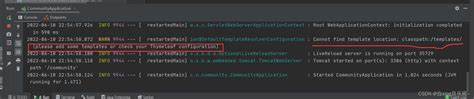 cannot find template location classpath templates please add some templates or check your