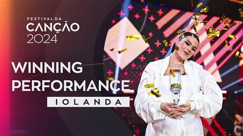 iolanda é a grande vencedora do Festival da Canção 2024 YouTube