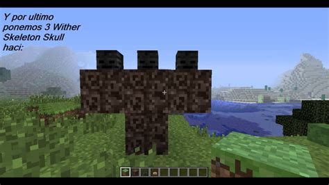 Como Hacer Un Wither Skeleton Skull En Minecraft YouTube