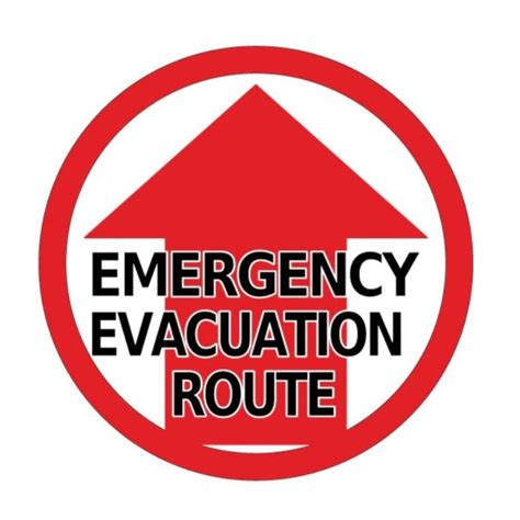 Buy Mighty Line Emergencyevac Emergency Evacuation Route Sign