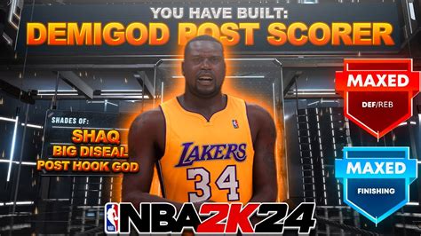 THE BEST 7 3 POST SCORING BUILD IN NBA2K24 POST HOOK GAMEPLAY MUST