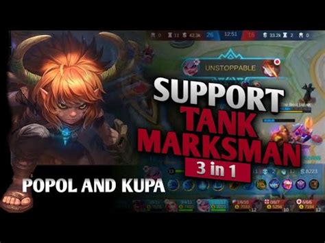 Popol And Kupa 3in1 Hero SUPPORT TANK MARKSMAN Mobile Legends