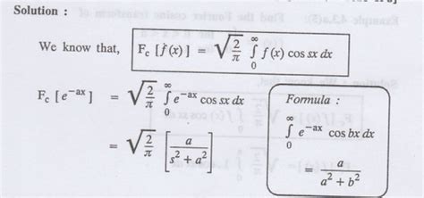 Fourier Sine Cosine Transforms Examples