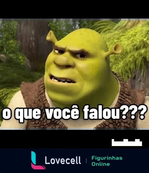 Figurinha Shrek Surpreso Desenho Animado Memes Para WhatsApp Lovecell