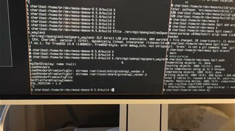 pure capability opengl and opengles2 gears demo youtube