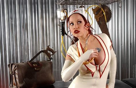 Nurse Bianca Listening To Her Heartbeat With A Cufo510