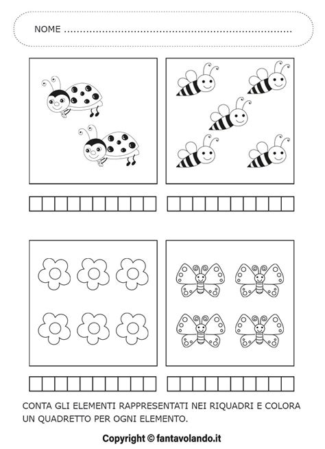 Schede Logico Matematiche Di Primavera Insiemi Equipotenti Artofit