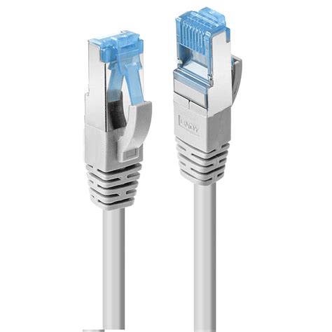 Lindy 47636 Kabel sieciowy skrętka RJ45 Cat 6a S FTP TPE szary 7 5m