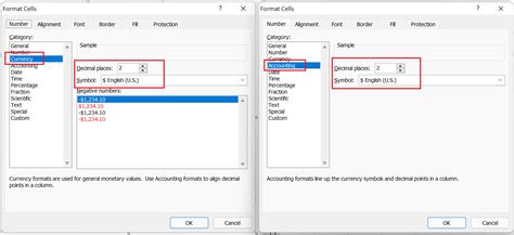 currency vs accounting format in excel differences free online tutorial library
