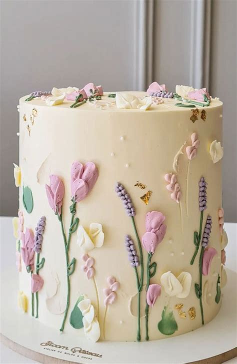 55 Cute Cake Ideas For Your Next Party Lavender Tulip Buttercream