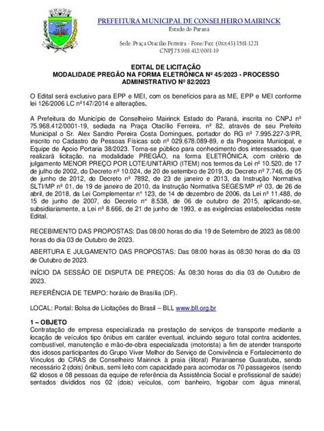 Preenchível Disponível O Edital ser exclusivo para EPP e MEI os