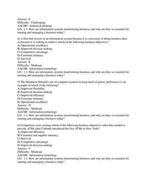 SOLUTION Test Bank For Management Information Systems Managing The
