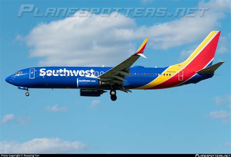N8653A Southwest Airlines Boeing 737 8H4 WL Photo By Ruoyang Yan ID