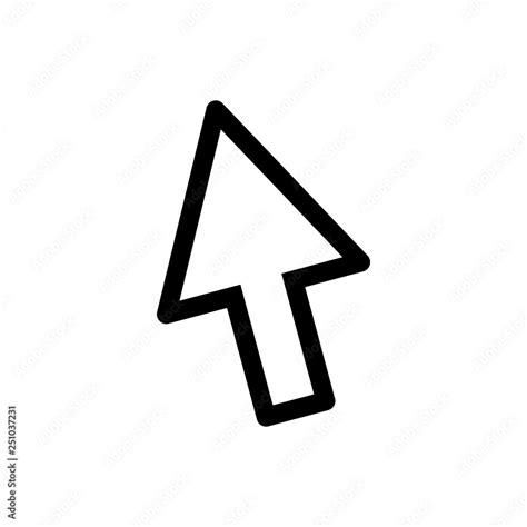Click Icon Vector Cursor Icon Computer Mouse Click Cursor Black Arrow