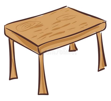Dibujo De Una Mesa De Comedor Un Vector O Una Ilustración De Color De