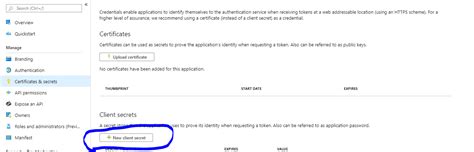 authentication how to generate client secret in azure app registration in azure ad from cli