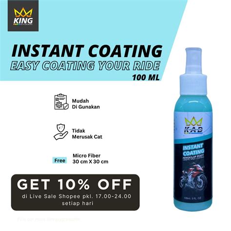 Jual INSTANT COATING 100ML King Auto Detailing Pengkilap Body Motor