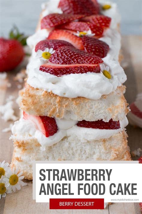Light Fluffy And Oh So Berry Good Strawberry Angel Food Cake Recipe