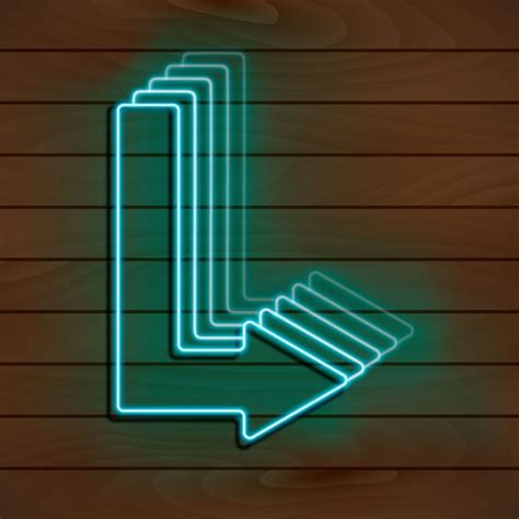 Flecha Azul Ne N En Una Pared De Madera Vector Premium