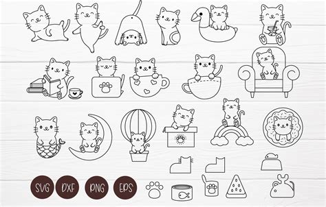 Cats Cartoon Bundle SVG Cut File Graphic By Artdee2554 Creative Fabrica