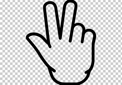 Finger Gesture Computer Icons Hand PNG Clipart Black Black And White
