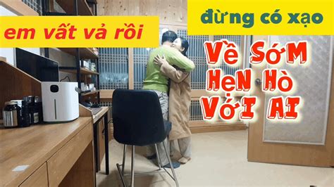 Vợ Việt cắt tóc cho Chồng Hàn lo nhiều chuyện bị lủng lổ chồng Hàn
