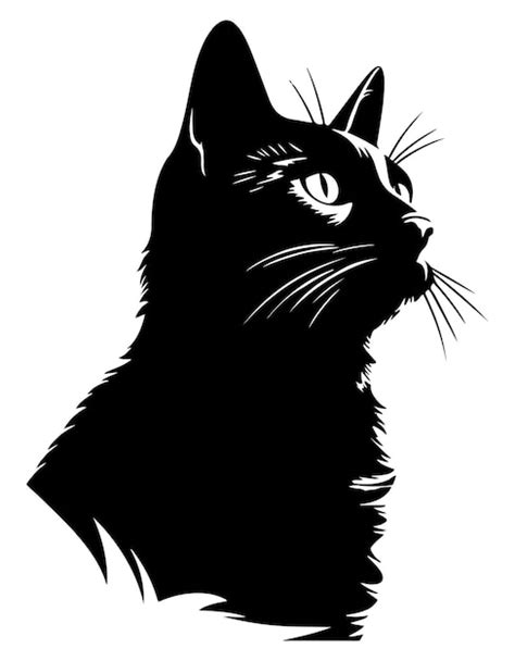 Vector De Silueta De La Cabeza De Gato Silueta De La Cara De Gato