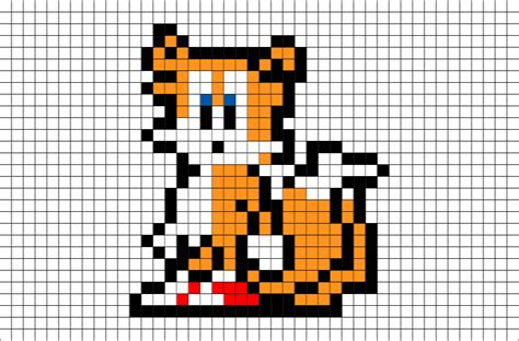 Tails Pixel Art Sonic Brik