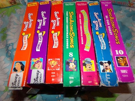 Disney Sing Along Songs Vhs Lot