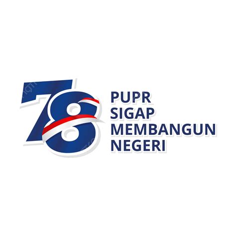 78th Anniversary Pupr Logo 2023 Year Vector Hut 78 Pupr Official Logo