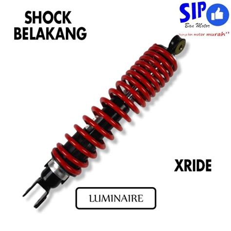 Jual Shock Breaker X Ride Mono Shock Belakang Xride X Ride Warna Merah