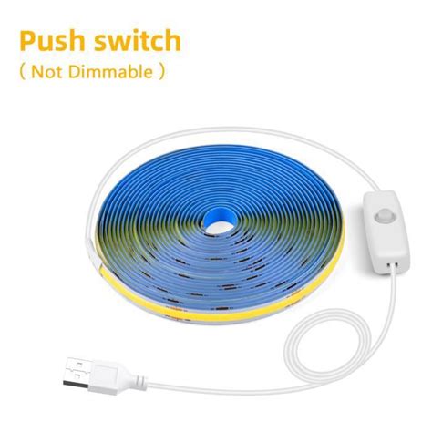 ECLAIRAGE DE MEUBLE Key Switch Warm White 3m Bande Lumineuse LED COB