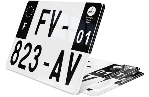 Plaque Immatriculation Moto Noire X Cm Petit Format Cyclo Plaque