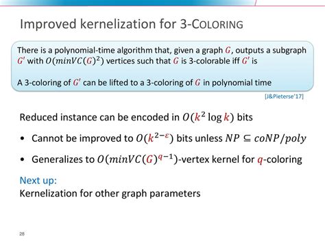 parameterized complexity of graph coloring problems ppt download