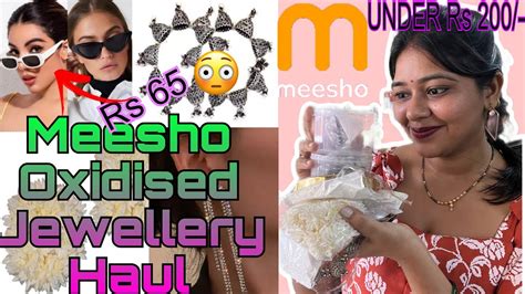 Meesho Huge Oxidised Jewellery Haul Ll Starting From Rs 87 Try