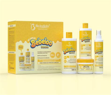 KIT CAPILAR 4 ITENS BEBELOO BANANA BIO INSTINTO Cosméticos Bio