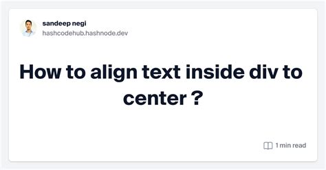 how to align text inside div to center