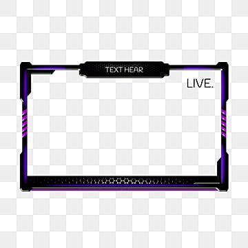Colorful Twitch Hand Painted Live Streaming Overlay Border Media Live