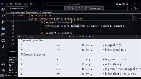 decision making equality and relational operators java youtube