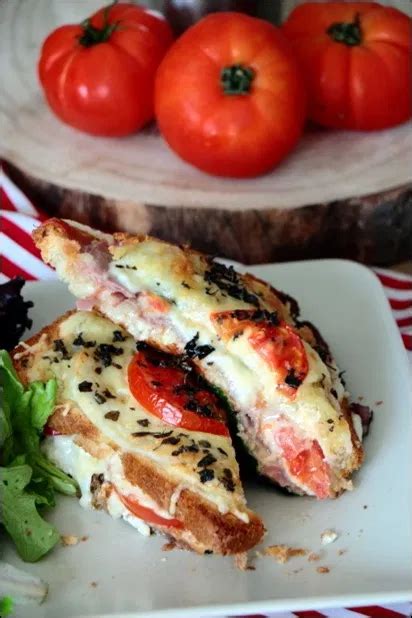 Croque Monsieur Au Jambon Tomate Et Mozzarella Happy Papilles