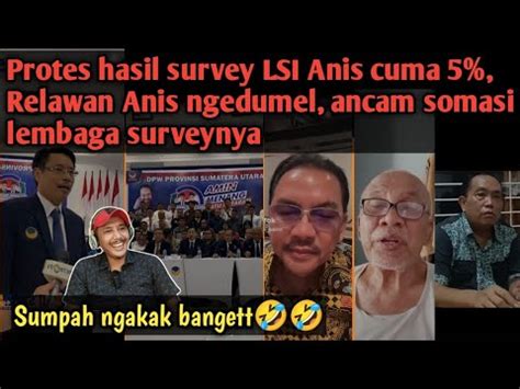Bikin Ngakak Pemilik Survey LSI Denny JA Ledekin Para Timses Anis