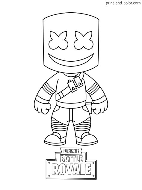 Fortnite Printable Coloring Pages