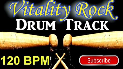 Vitality Rock Drum Track 120 BPM Drum Beats Instrumental For Bass